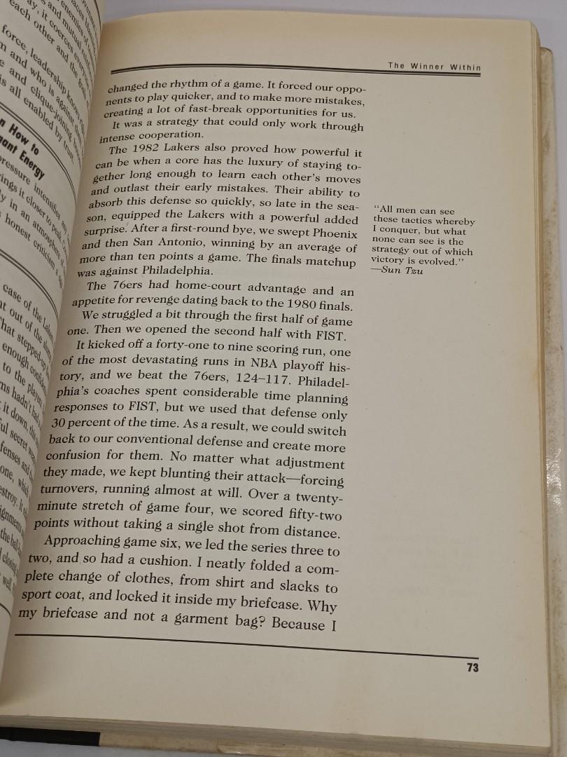 The Winner Within: A Life Plan for Team Players by Pat Riley, Hobbies ...