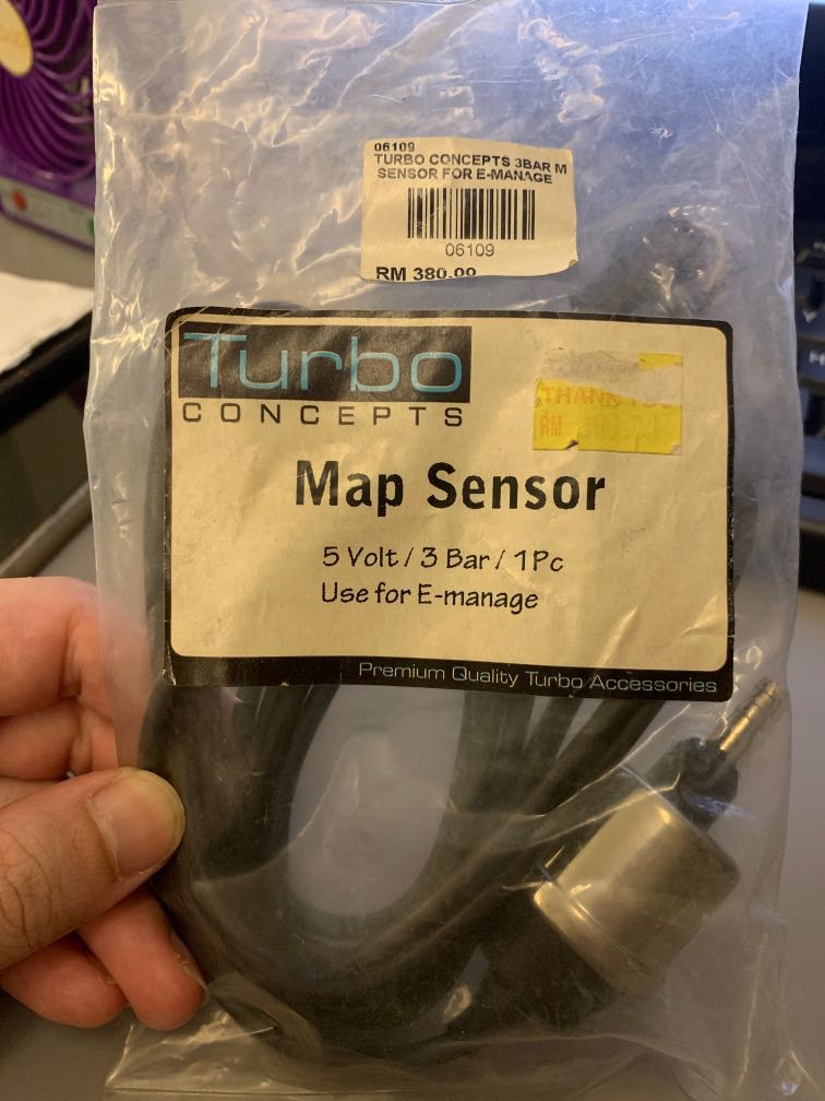 Turbo concepts 3bar map sensor for emanage blue and avs Managment, Auto ...