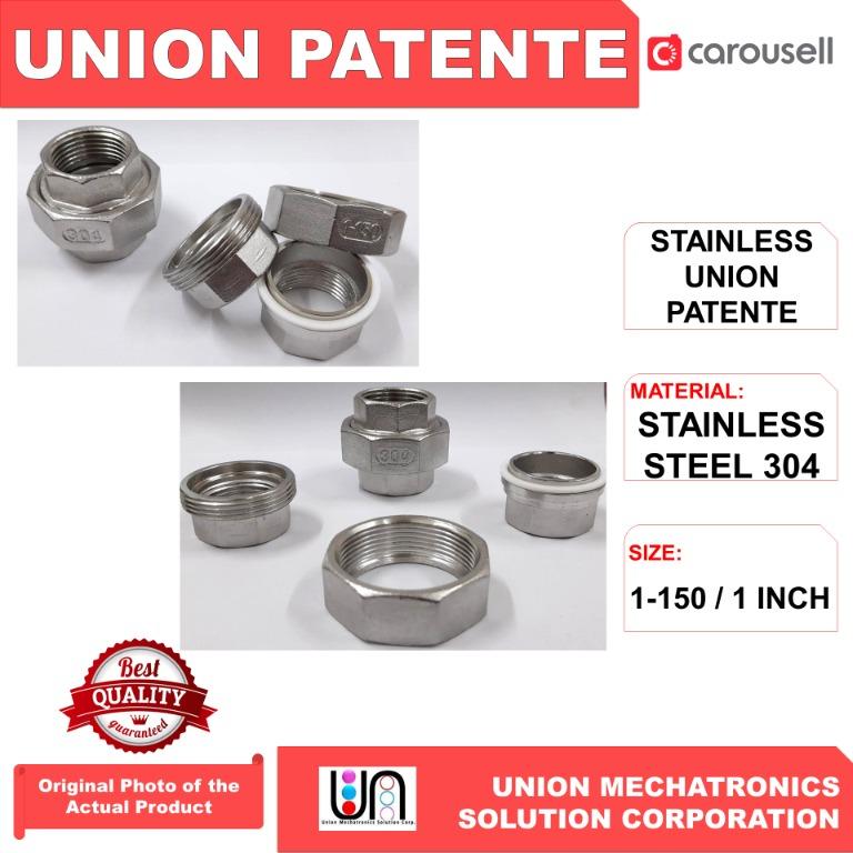 Union Patente size 1-150 / 1” ( Stainless Steel 304 ), Furniture & Home ...