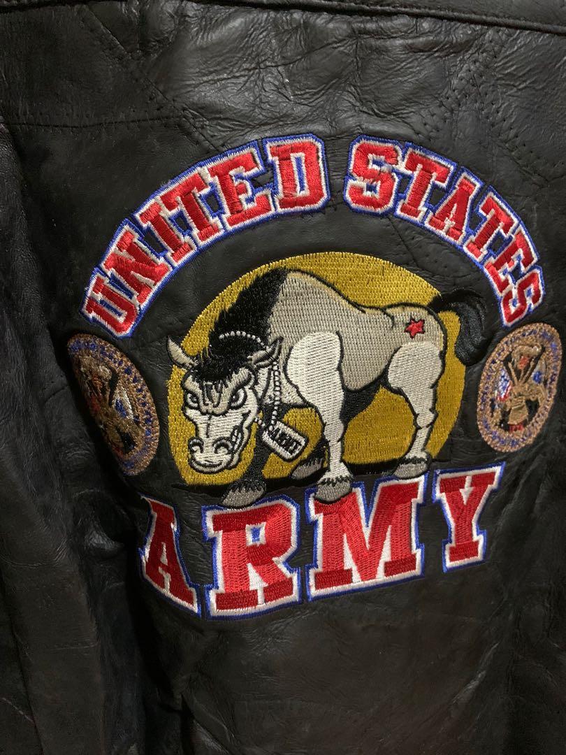 US Army leather jacket, Men's Fashion, Coats, Jackets and Outerwear on ...