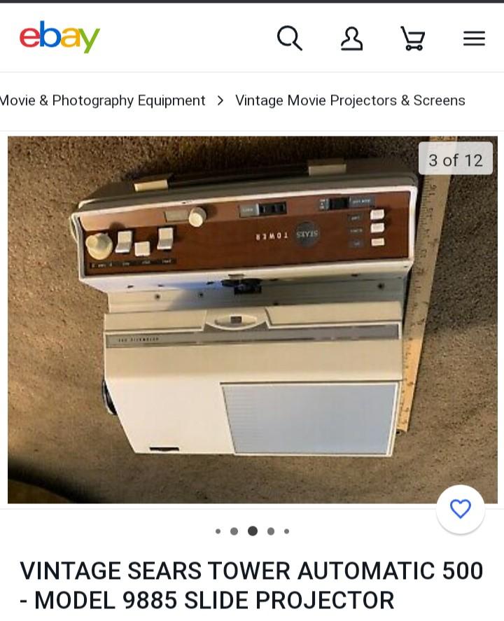 Vintage Sears Tower Projector, TV & Home Appliances, TV & Entertainment ...