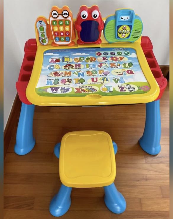 VTech touch and learn activity desk table with expansion pack, Hobbies ...
