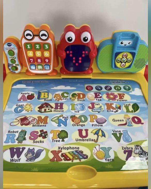 VTech touch and learn activity desk table with expansion pack, Hobbies ...