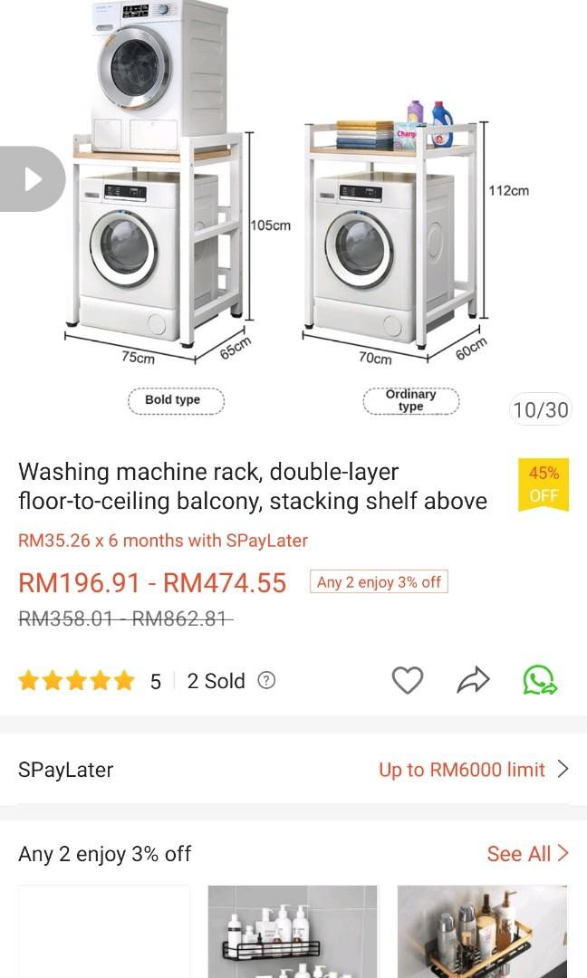 Washer dryer stacking rack, Furniture & Home Living, Furniture on Carousell