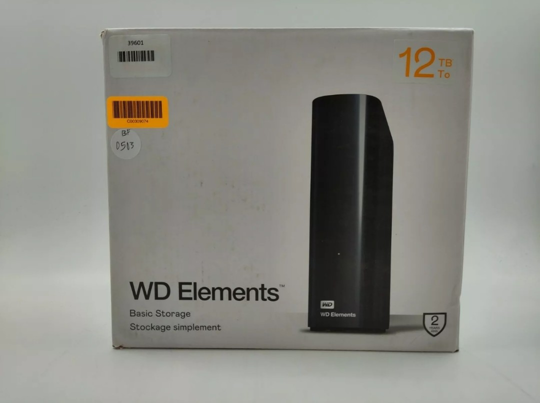 WD Elements Basic Storage 12TB, Computers & Tech, Parts & Accessories ...