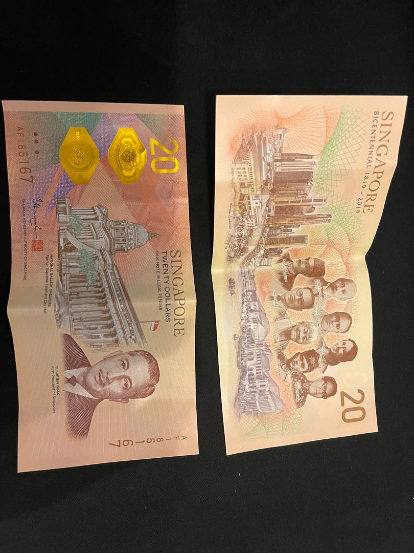 $20 Singapore Dollars Notes, Hobbies & Toys, Memorabilia & Collectibles ...