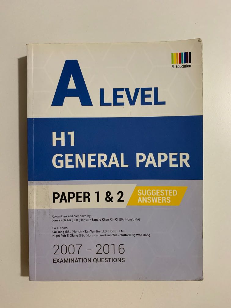 A Level H1 General Paper (GP) 2007 to 2016 Paper 1 & 2, Hobbies & Toys ...