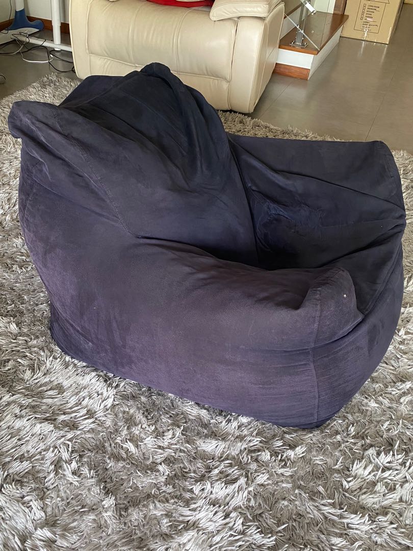Adult sized chair-shaped bean bag (delivery), Furniture & Home Living ...