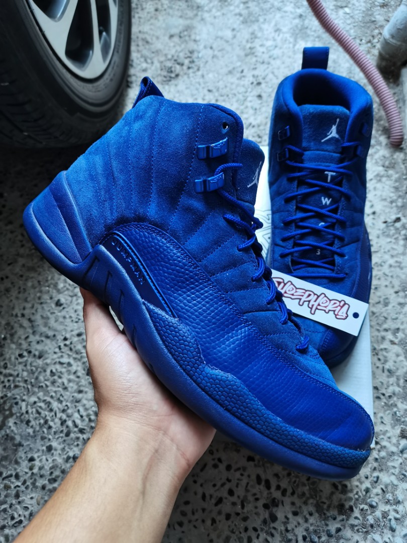Air Jordan 12 Deep Royal Blue, Men's Fashion, Footwear, Sneakers on ...