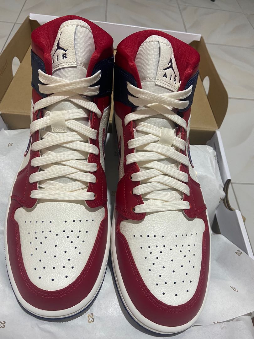 Air jordan 1 mid se gym red, Men's Fashion, Footwear, Sneakers on Carousell