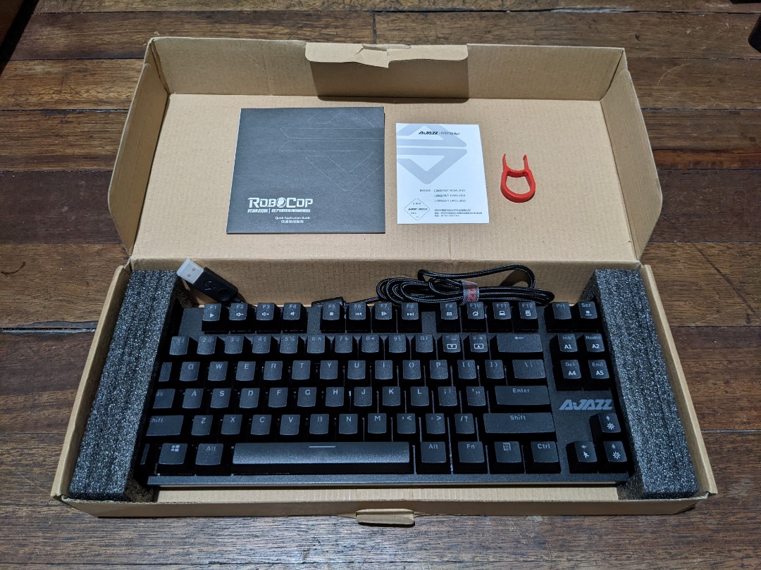 Ajazz Robocop chroma blue keyboard, Computers & Tech, Parts ...