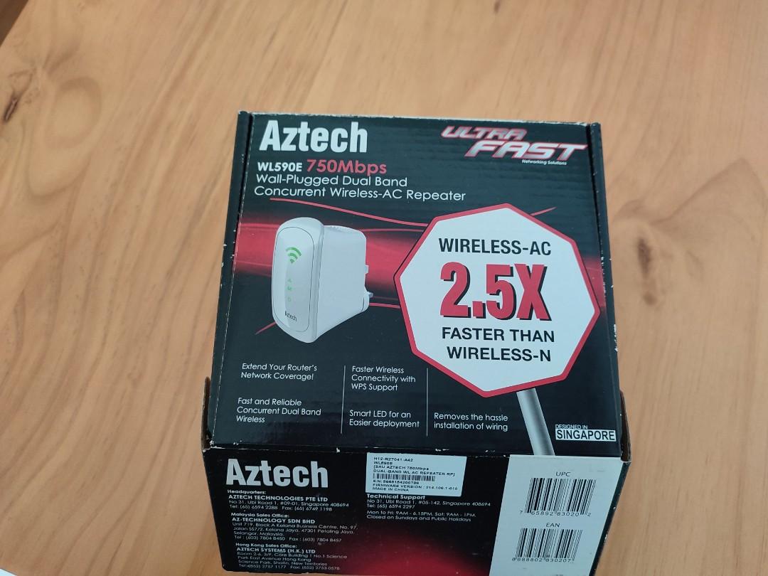 Aztech wifi repeater/extender, Computers & Tech, Parts & Accessories ...