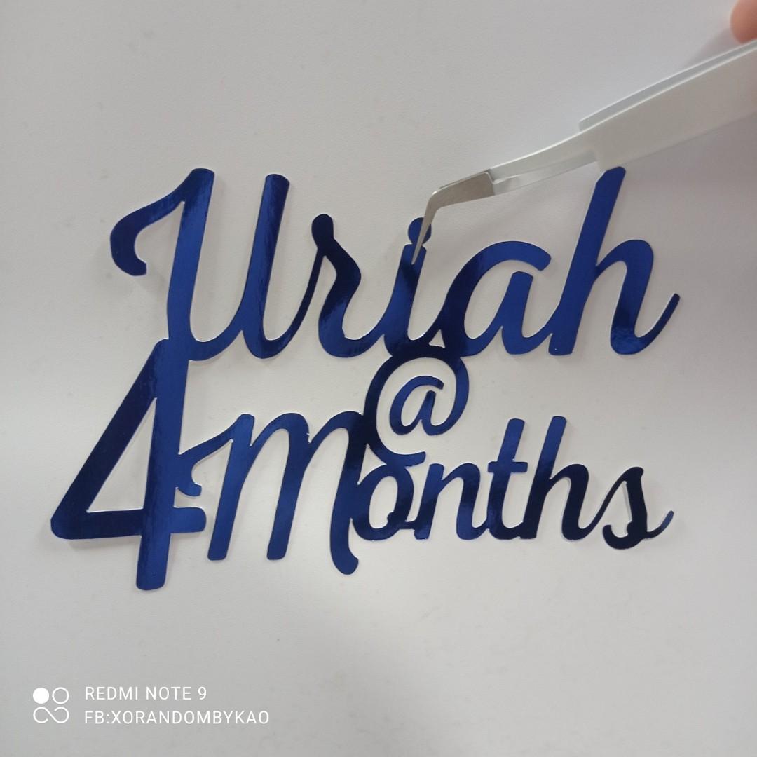 Baby milestone Cake Topper Happy 1st 2nd 3rd 4th 5th 8th 9th 10th 11th ...