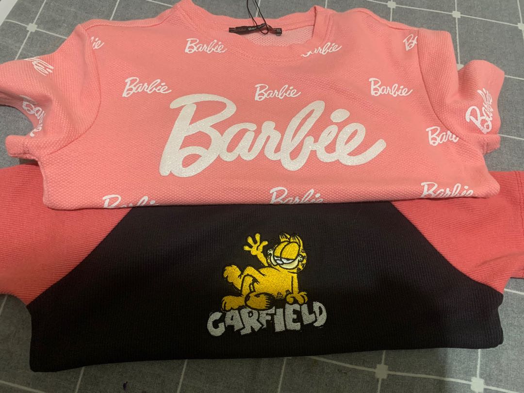 BARBIE SHEIN GARFIELD BERSHKA, Women's Fashion, Tops, Shirts on Carousell