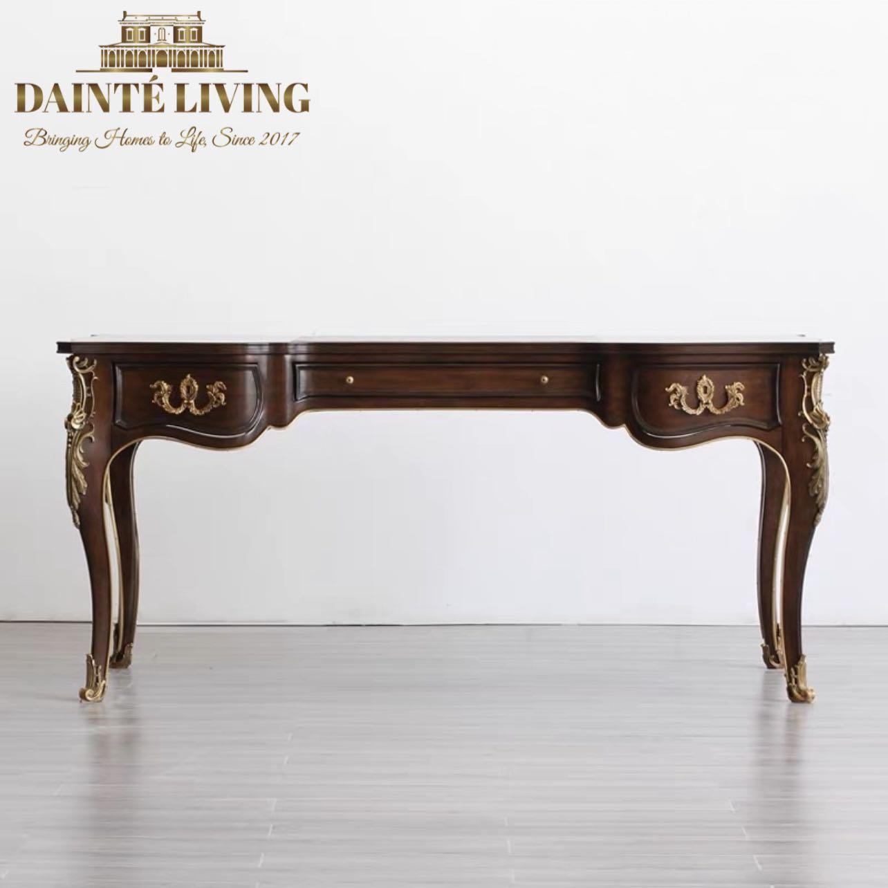Baroque Luxury Study Table, Furniture & Home Living, Furniture, Tables ...