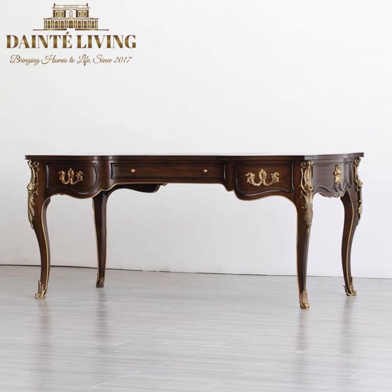 Baroque Luxury Study Table, Furniture & Home Living, Furniture, Tables ...