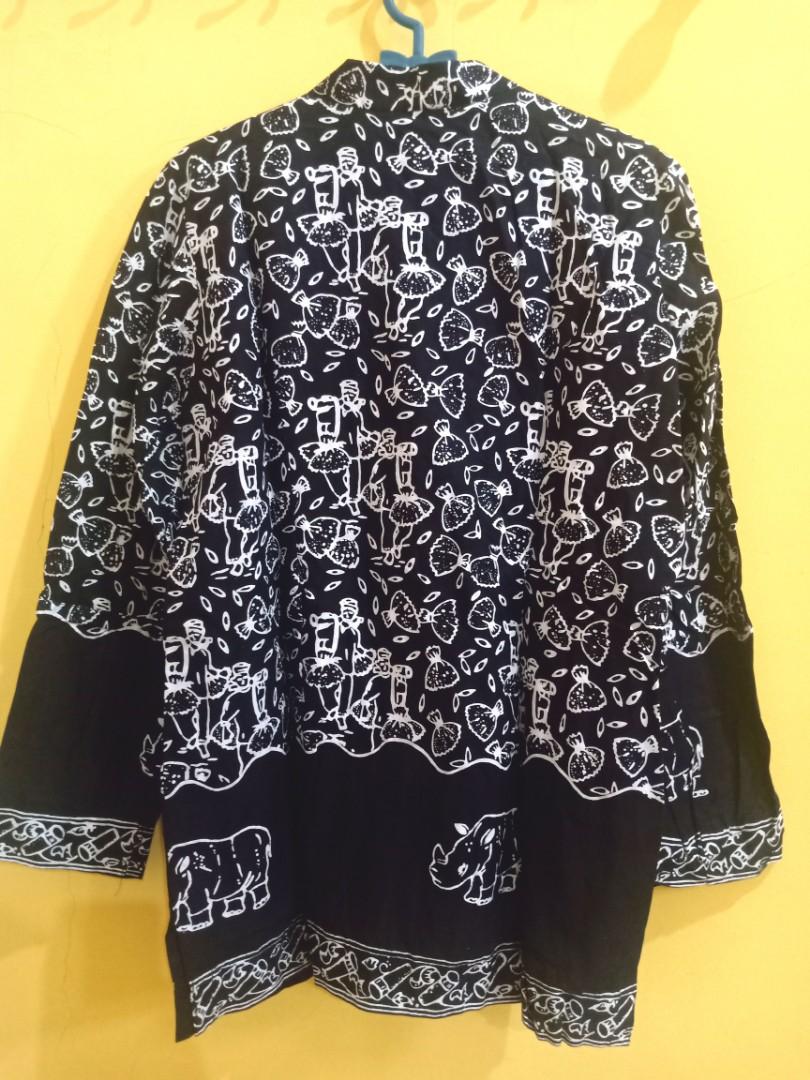 Batik Banten Badak Hitam, Fesyen Wanita, Pakaian Wanita, Atasan di ...