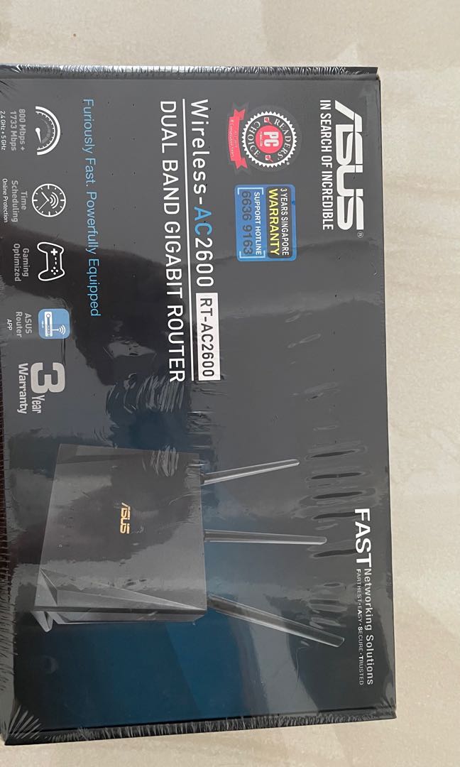 Brand New Asus Router RT-AC2600 Wireleds Dual Band Gigabit Router ...