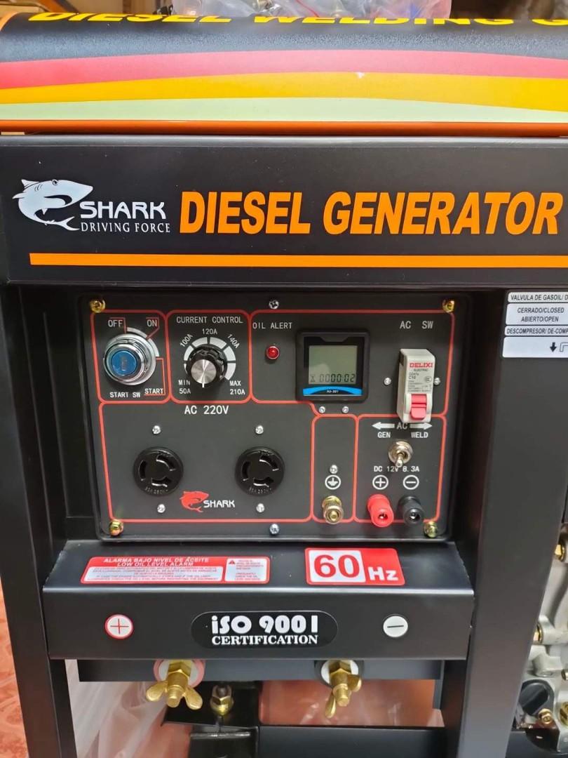 BRAND NEW SHARK DIESEL WELDING GENERATOR SGW210, Commercial ...