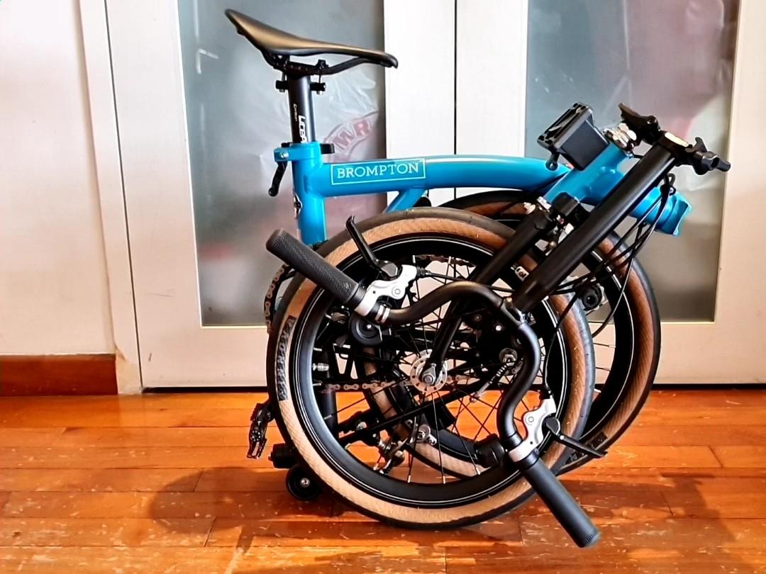 Lightweight Brompton M3E Lagoon Blue/Black 2015 10.47kg, Sports ...