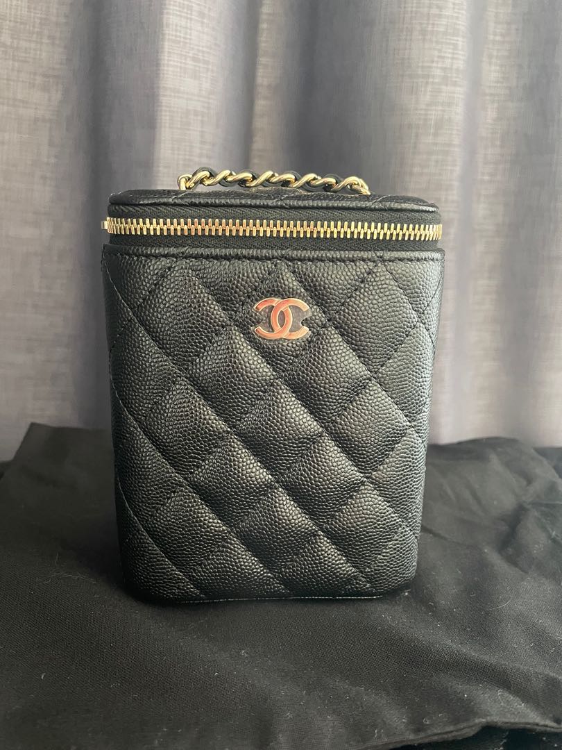 Chanel vertical mini vanity (caviar), Luxury, Bags & Wallets on Carousell