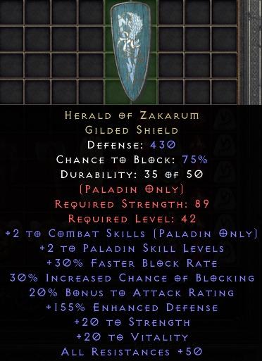 Diablo 2 Resurrected Herald Of Zakarum (Shield), Video Gaming, Gaming ...