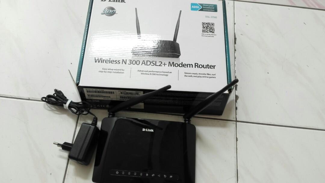 D-LINK ADSL Modem DSL 2750 E, Computers & Tech, Parts & Accessories ...