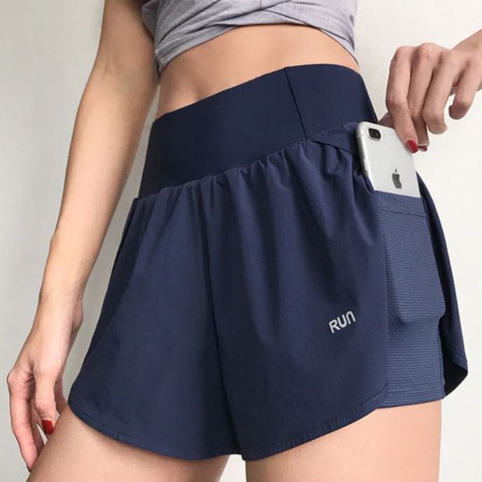 Exercise Shorts with Inner Tights, Women's Fashion, Activewear on Carousell