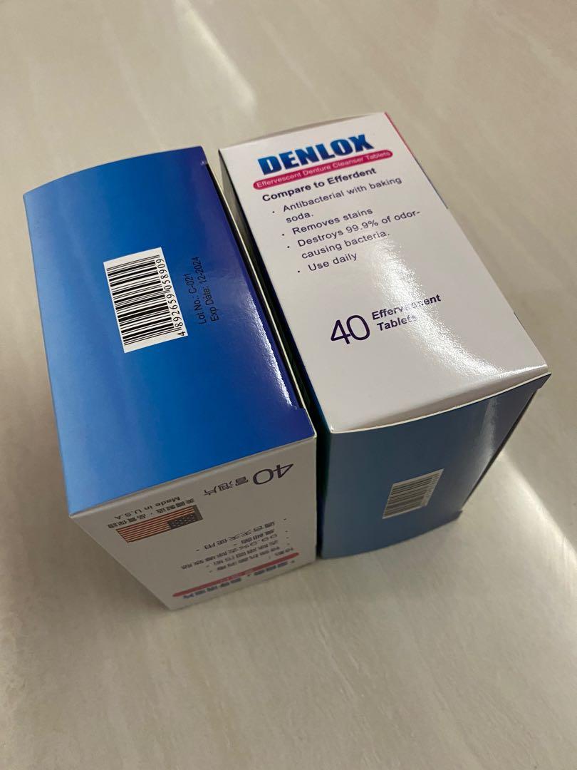 [Free delivery] USA Denlox effervescent Denture Cleanser Tablets ...