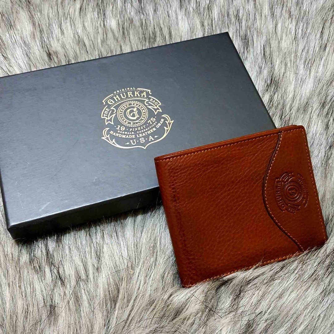 Ghurka Classic Wallet Vintage Chestnut Leather, Men's Fashion, Watches ...