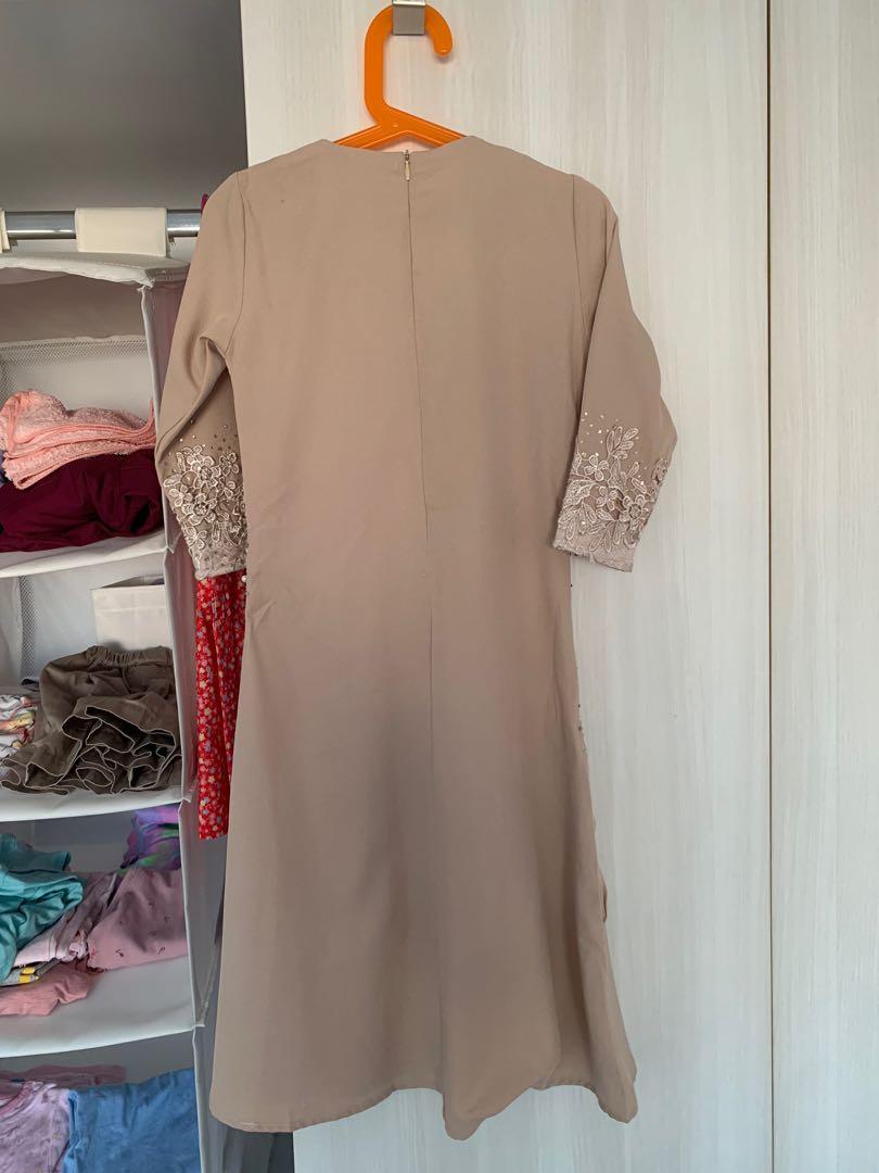Hari raya gold baju dress, Babies & Kids, Babies & Kids Fashion on ...