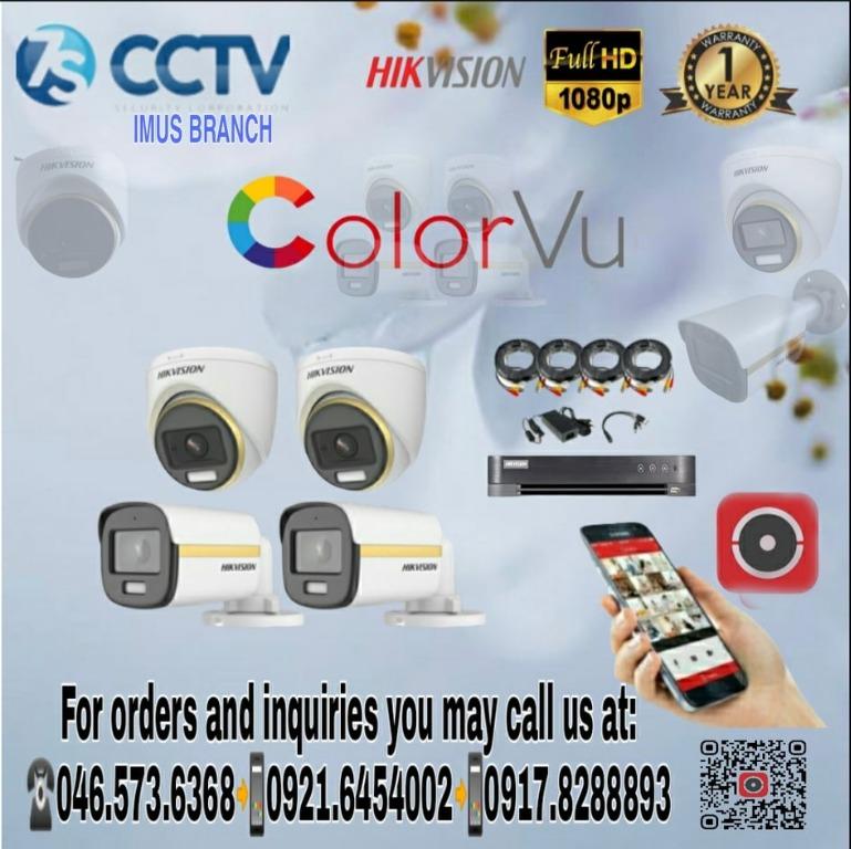 HIKVISION 4CHANNEL COLORVU 2MP KIT, Furniture & Home Living, Security ...