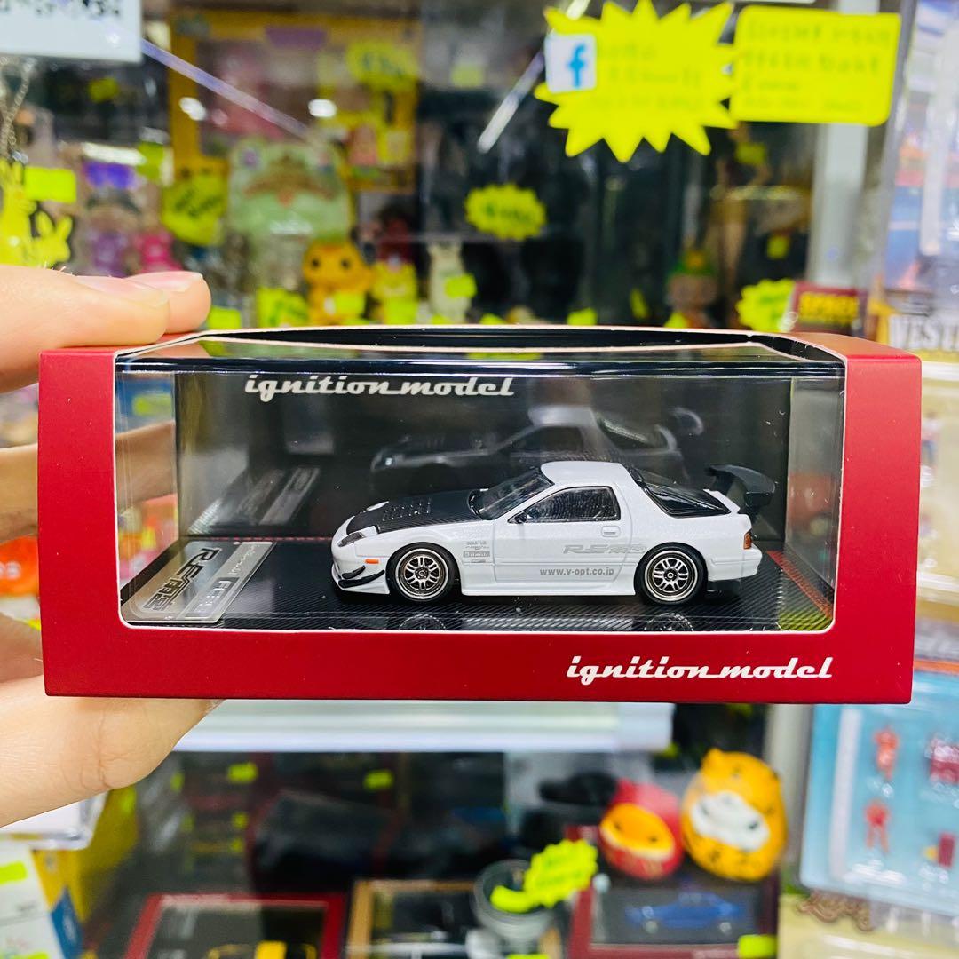 Ignition Model 1:64 Die-cast Model IG2493 Mazda RX-7 FC3S RE Amemiya Pearl White IG 萬事得 雨宮 RX7 ...