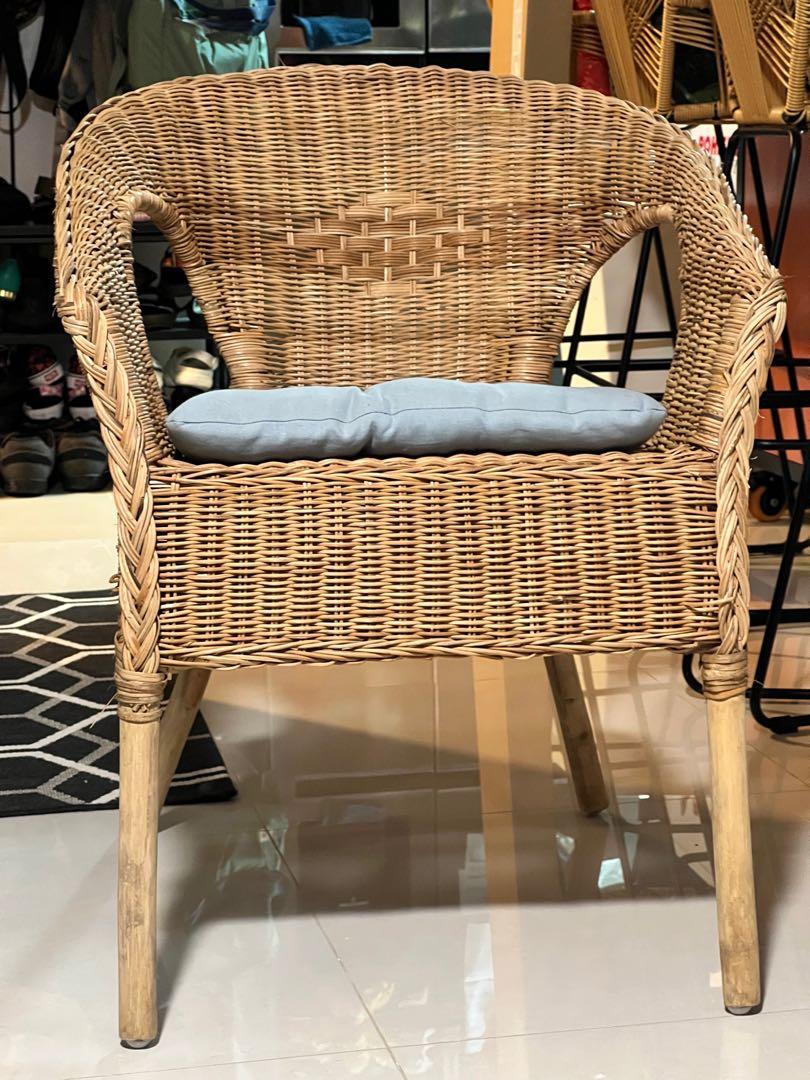 Ikea AGEN Rattan Chair, Furniture & Home Living, Furniture, Chairs on ...