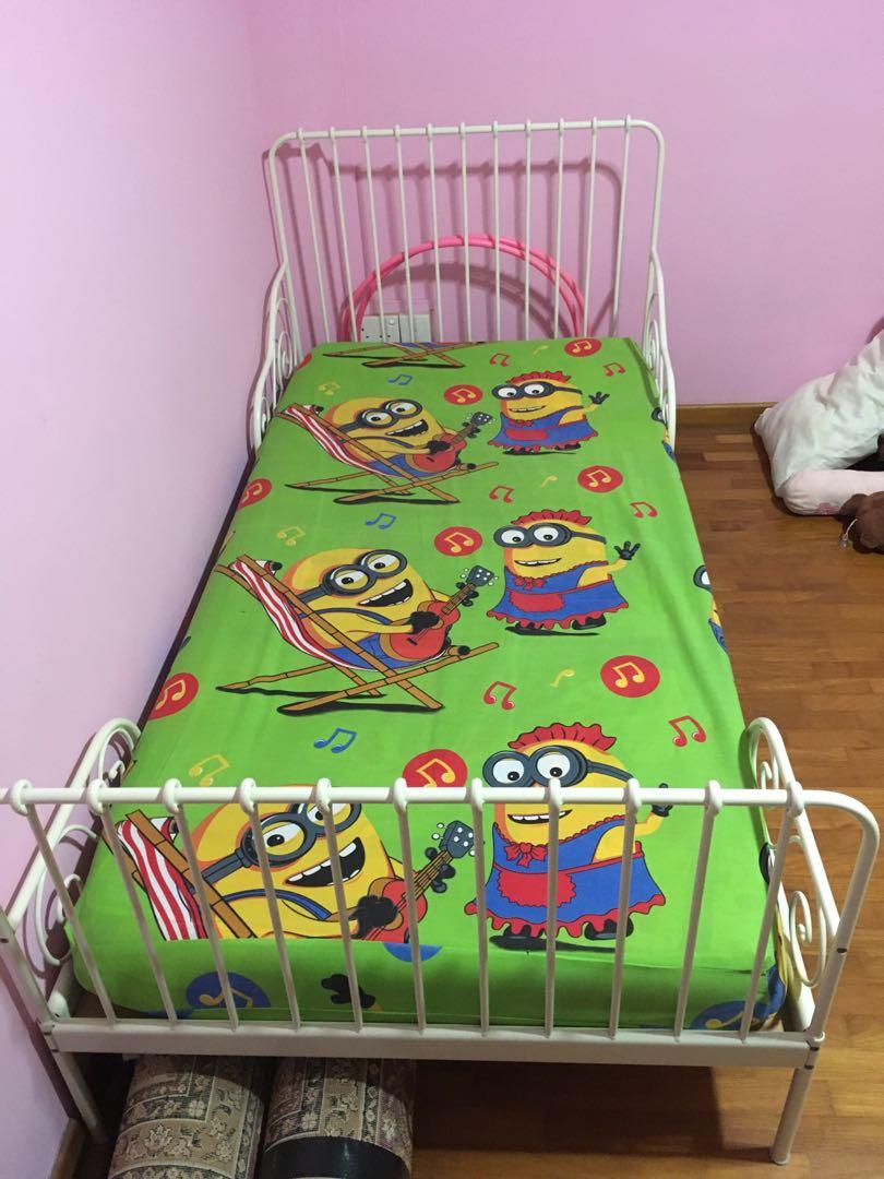 IKEA extendable single bed frame, Furniture & Home Living, Furniture ...