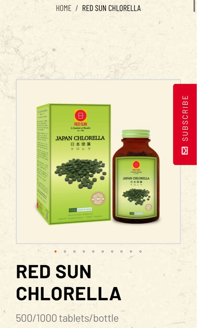 Japanese sun chlorella, Health & Nutrition, Health Supplements ...
