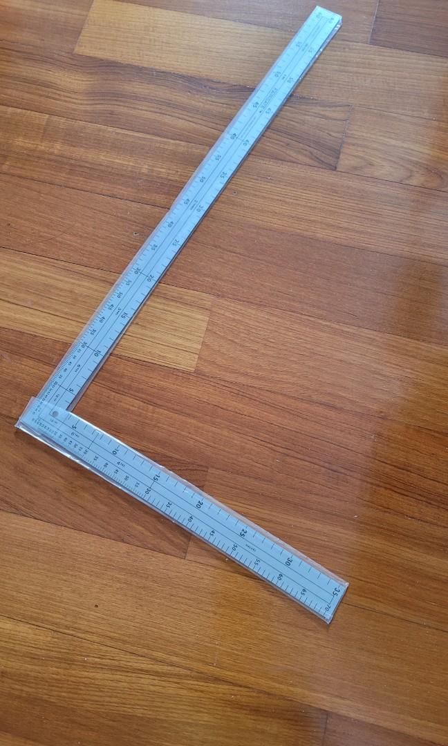 L Shape Ruler 35cm x 60cm, Hobbies & Toys, Stationery & Craft ...