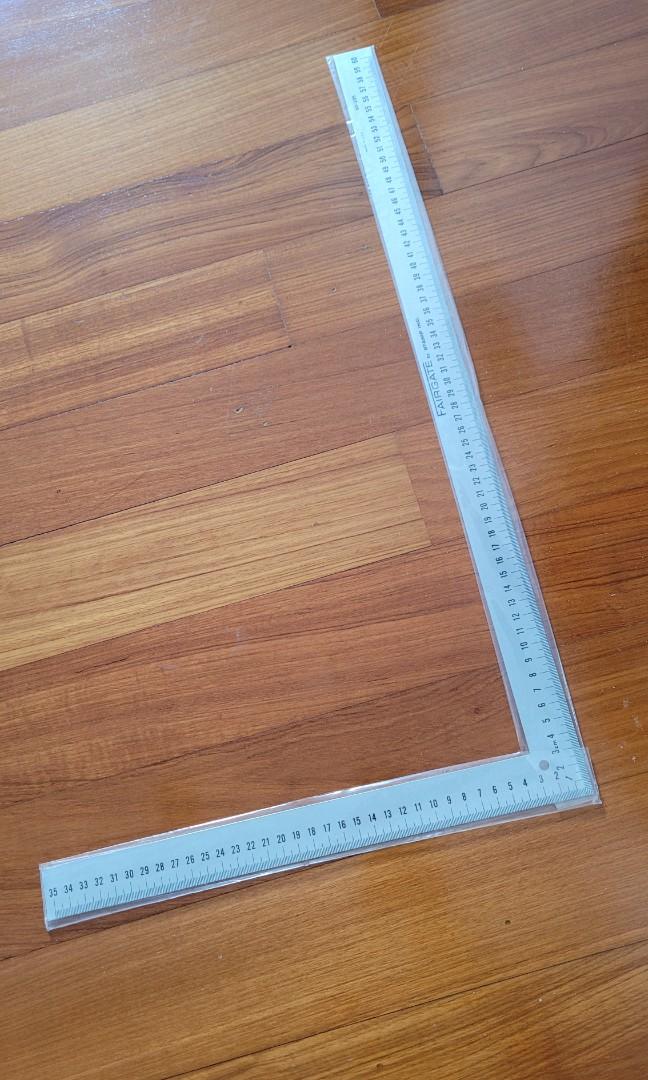 L Shape Ruler 35cm x 60cm, Hobbies & Toys, Stationery & Craft ...