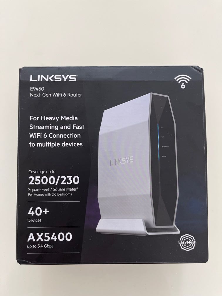 Linksys E9450 Next-Gen WiFi 6 Router, Computers & Tech, Parts ...