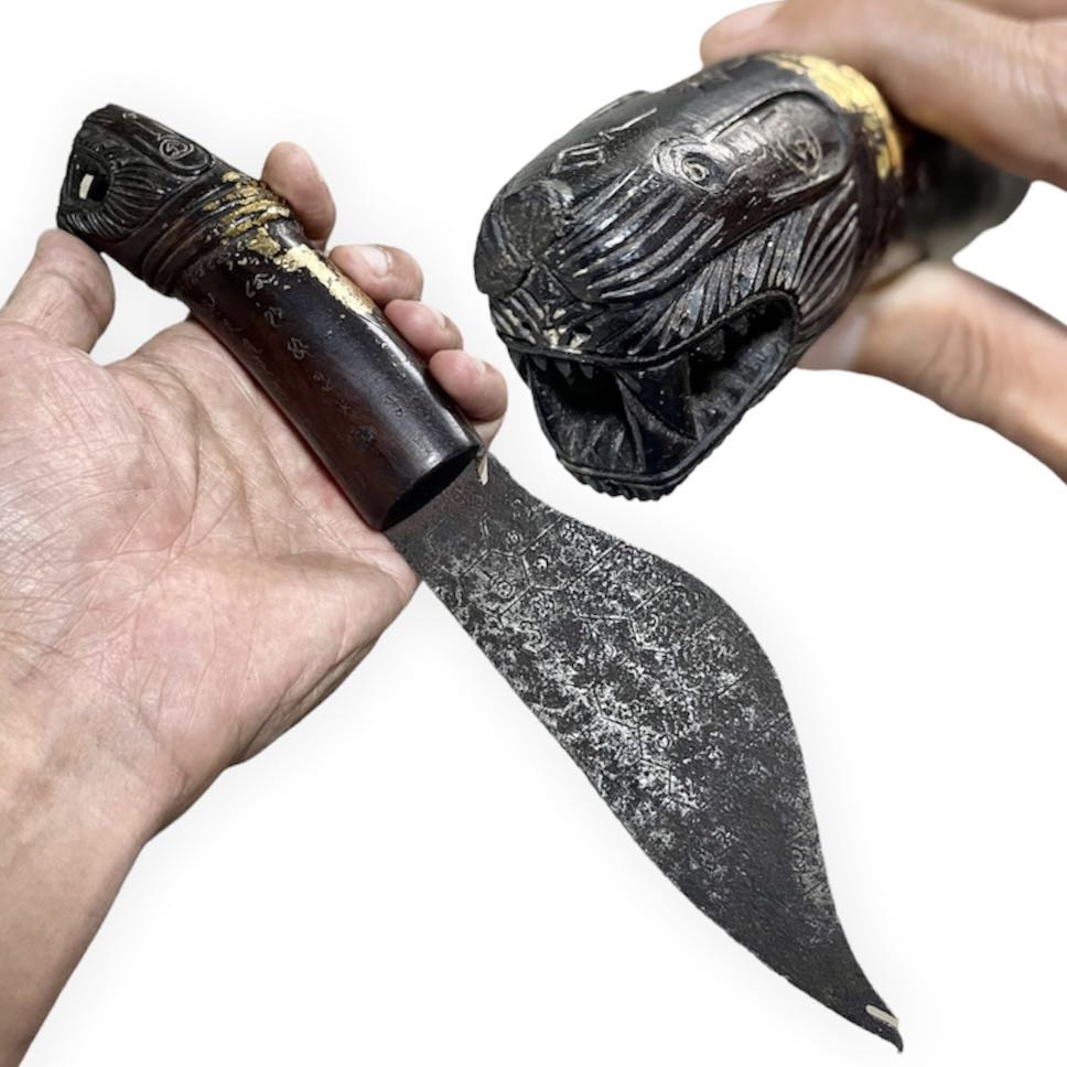 Lp Pinak Hua Chamod Holy Mitmor Knife Wat Tha Koei BE2503-2505 Thai ...