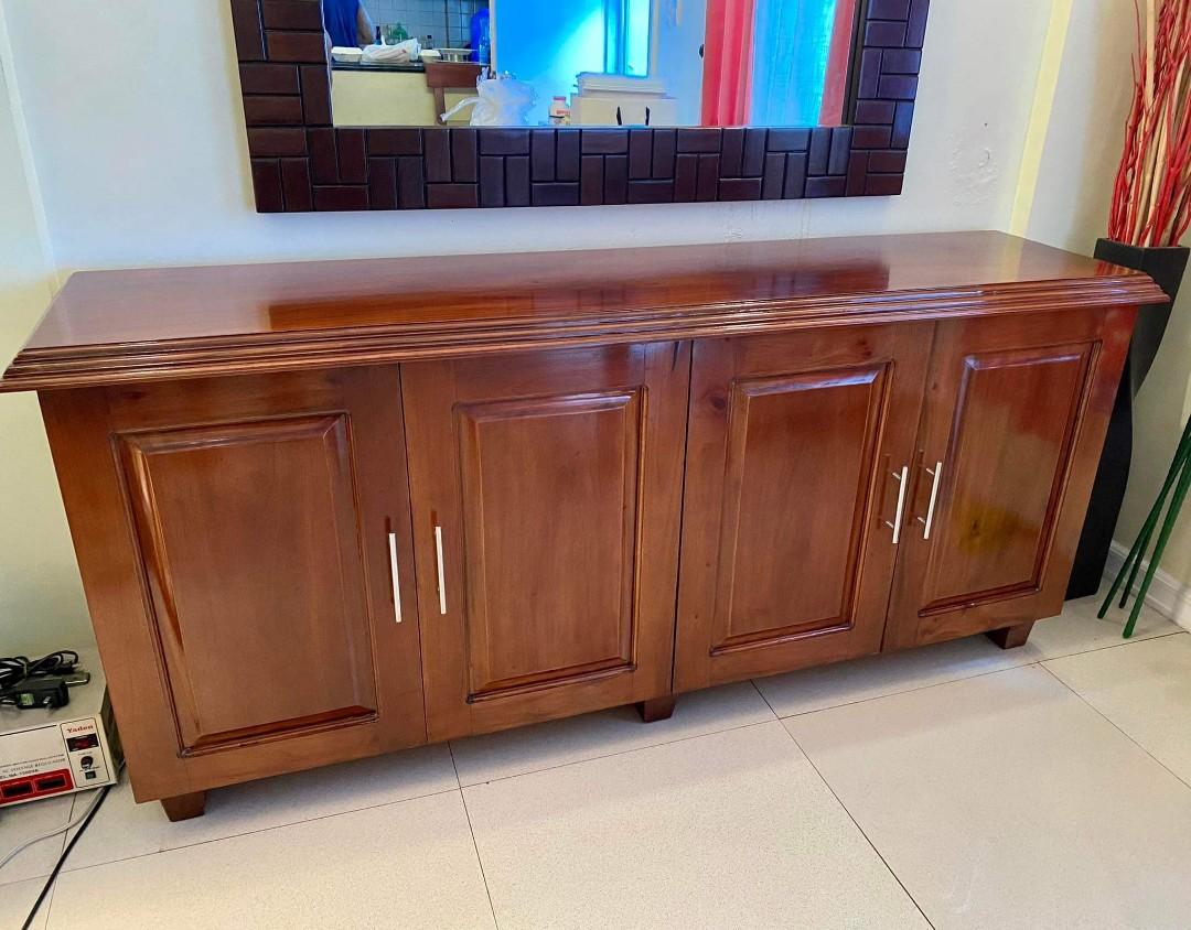 Mahogany Console Cabinet, Furniture & Home Living, Furniture, Shelves ...