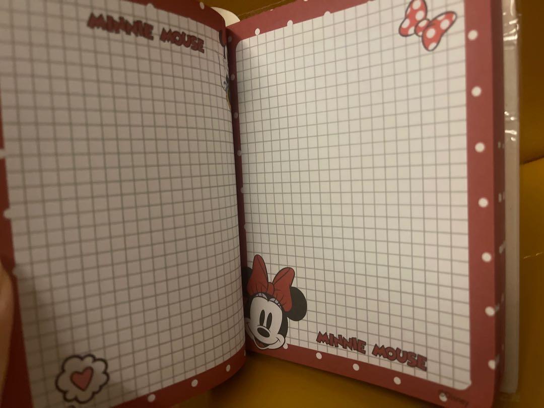 Miniso Minnie Mouse PU Memo Book, Hobbies & Toys, Stationery & Craft ...