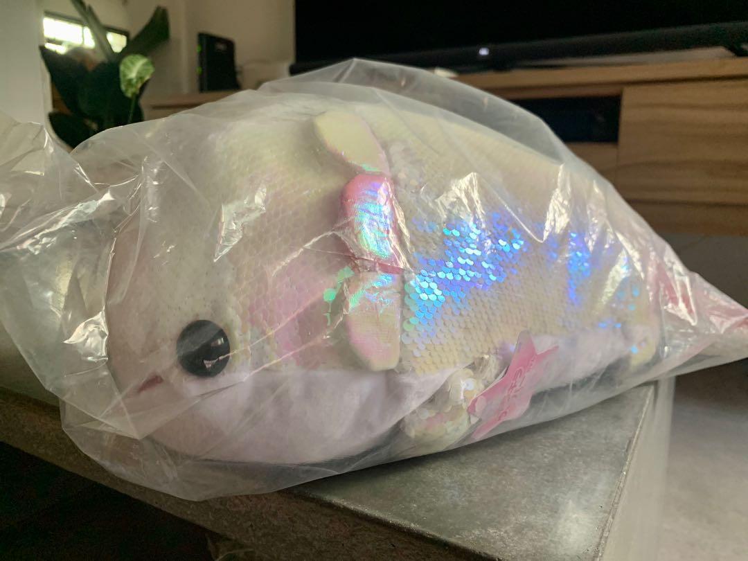 Mochi Puni Axolotl/ whale/ wooper Chan/ shark plush toy/ bags/ kids ...