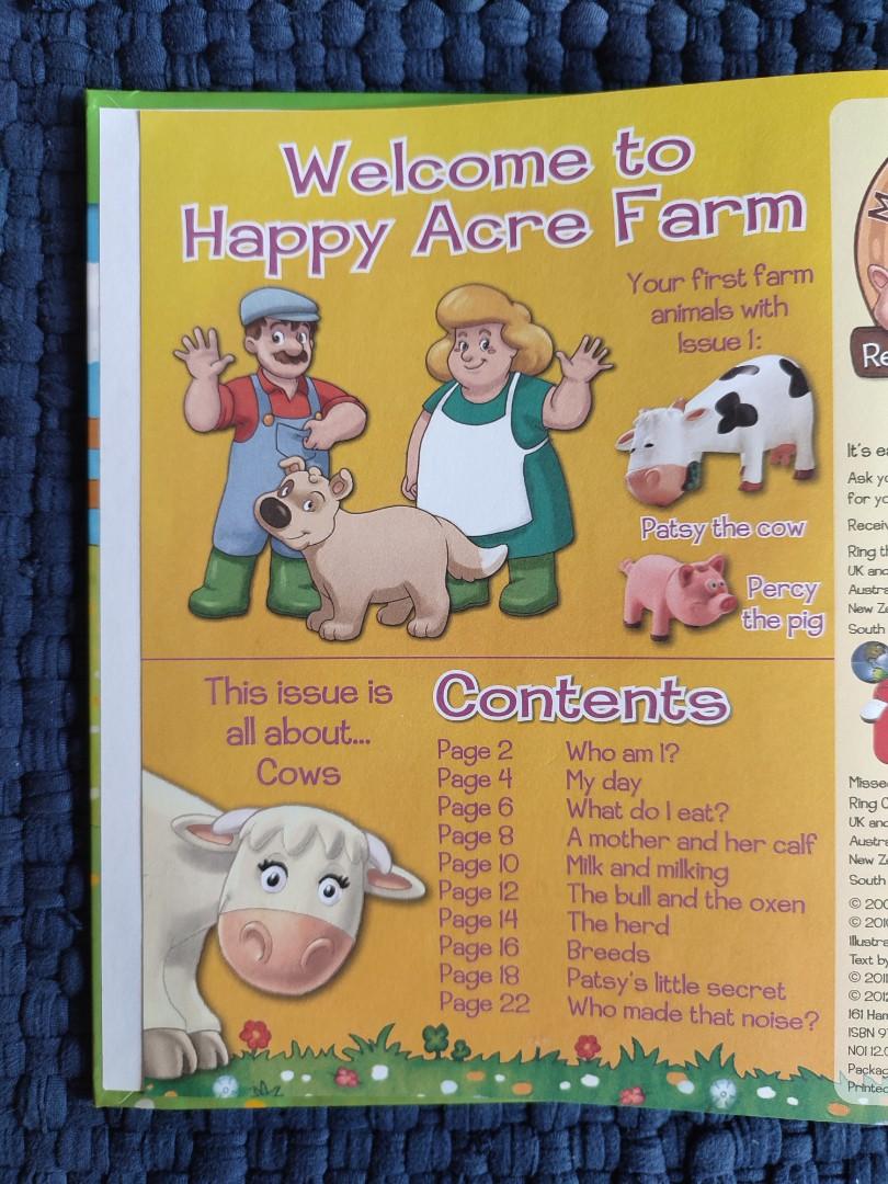 MY ANIMAL FARM-COWS Children's Educational Book + COW stuffed toy ...