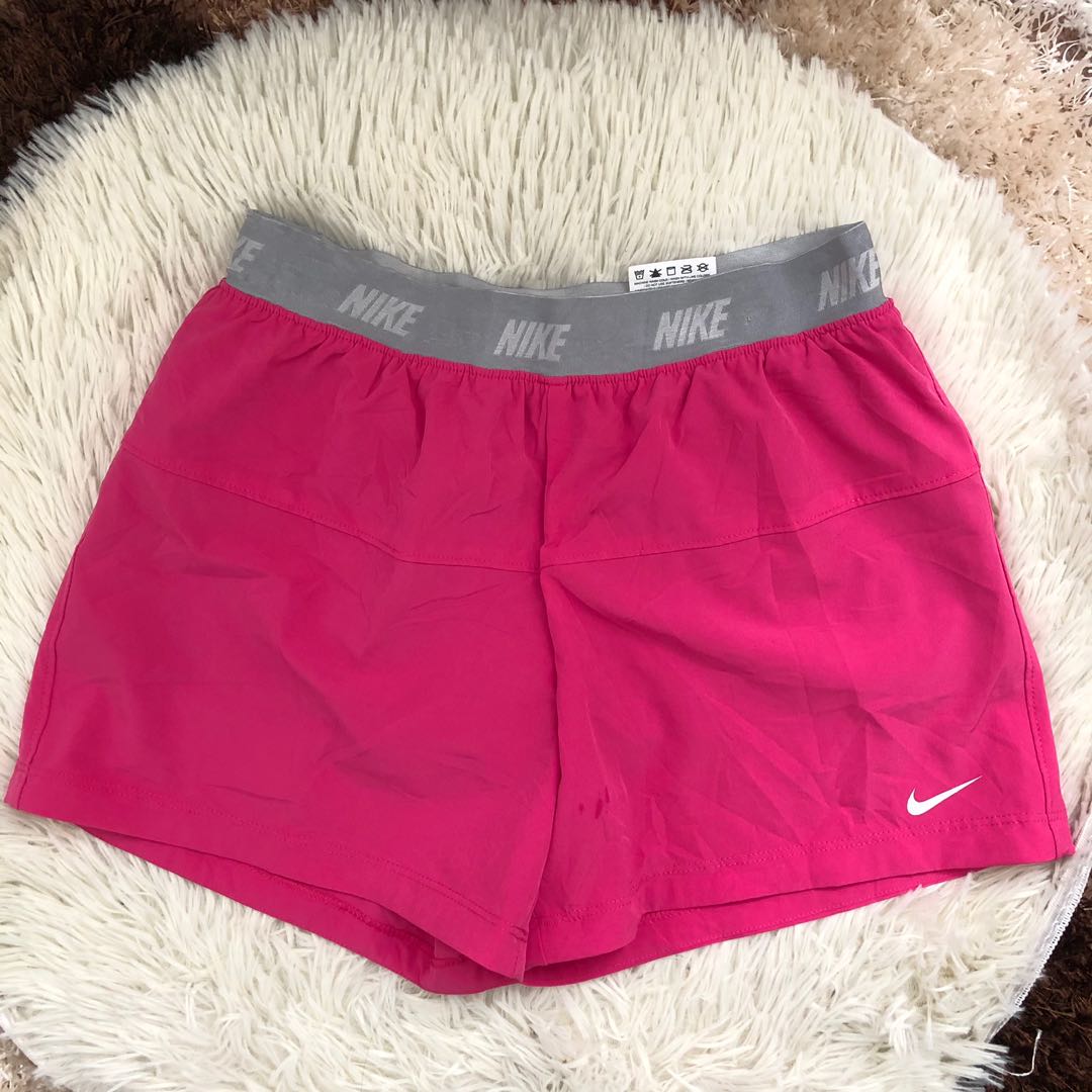 Neon pink nike dri fit short, Women's Fashion, Activewear on Carousell