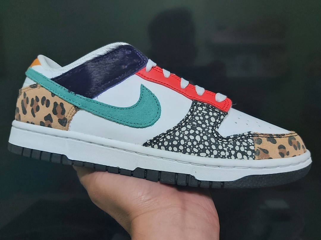 Nike Dunk Low Safari Mix (W), Women's Fashion, Footwear, Sneakers on ...