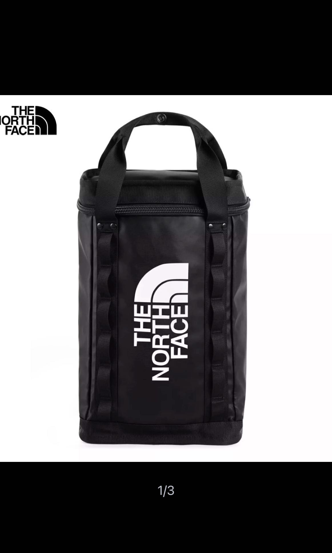 North face fuse box L black, Men's Fashion, Bags, Backpacks on Carousell