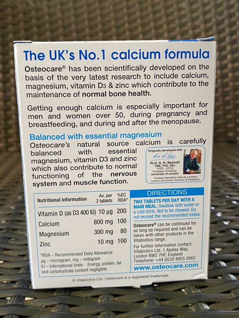 Osteocare Vitabiotics Osteocare Orignal, 90 tablets, Health & Nutrition ...