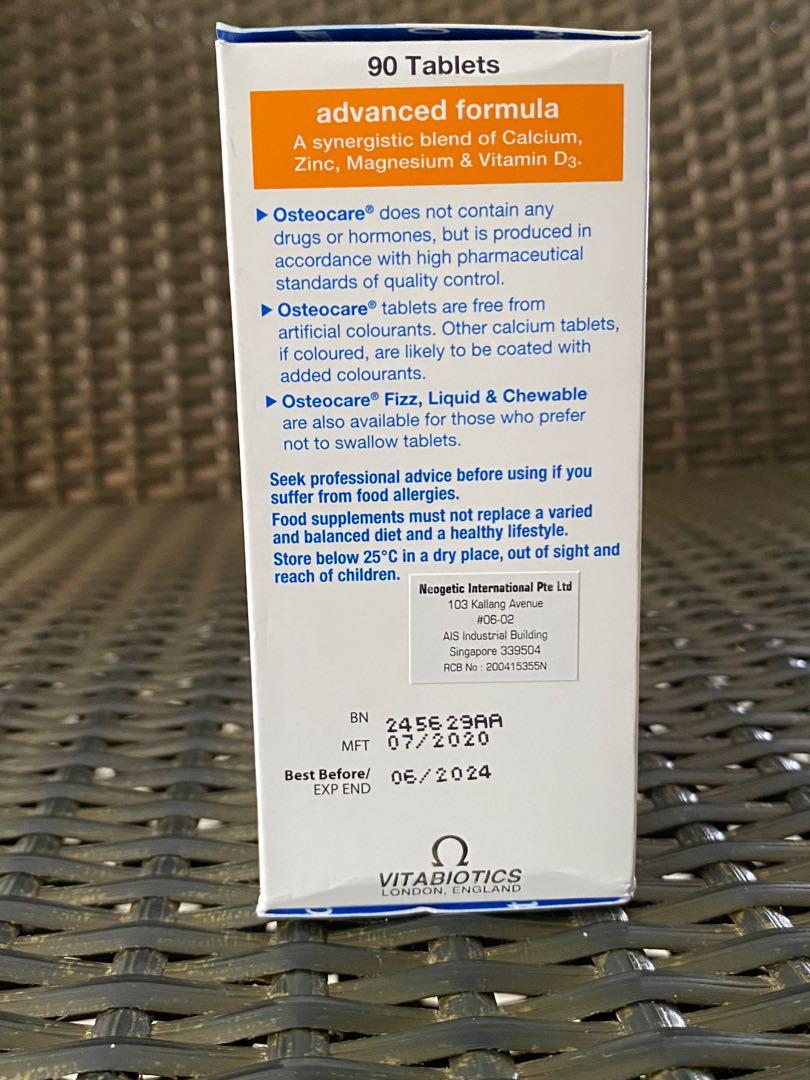 Osteocare Vitabiotics Osteocare Orignal, 90 tablets, Health & Nutrition ...