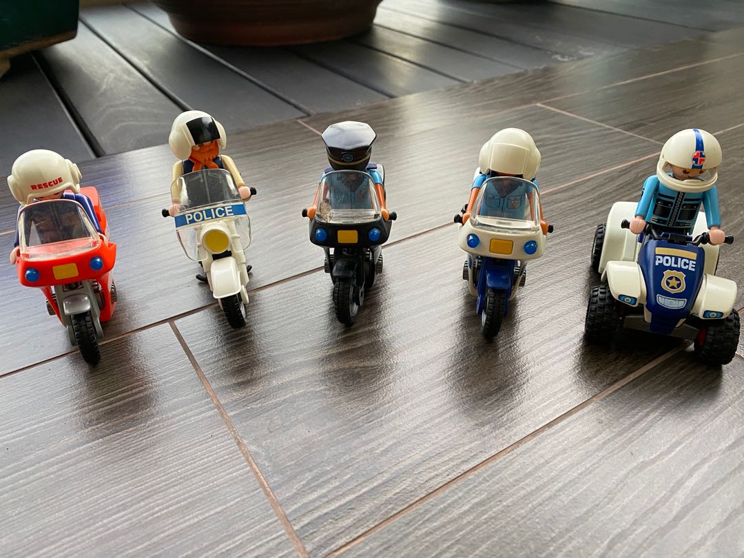 Playmobil police motorcycle set, Hobbies & Toys, Toys & Games on Carousell